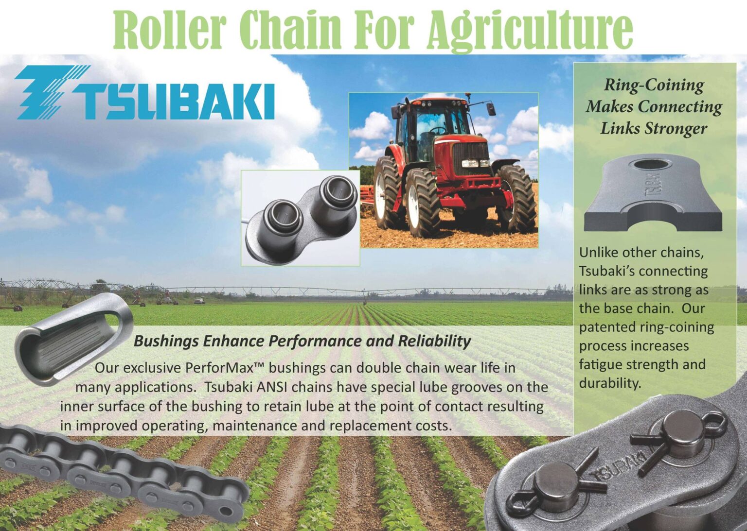 Tsubaki Roller Chain - Golden Industrial Supply